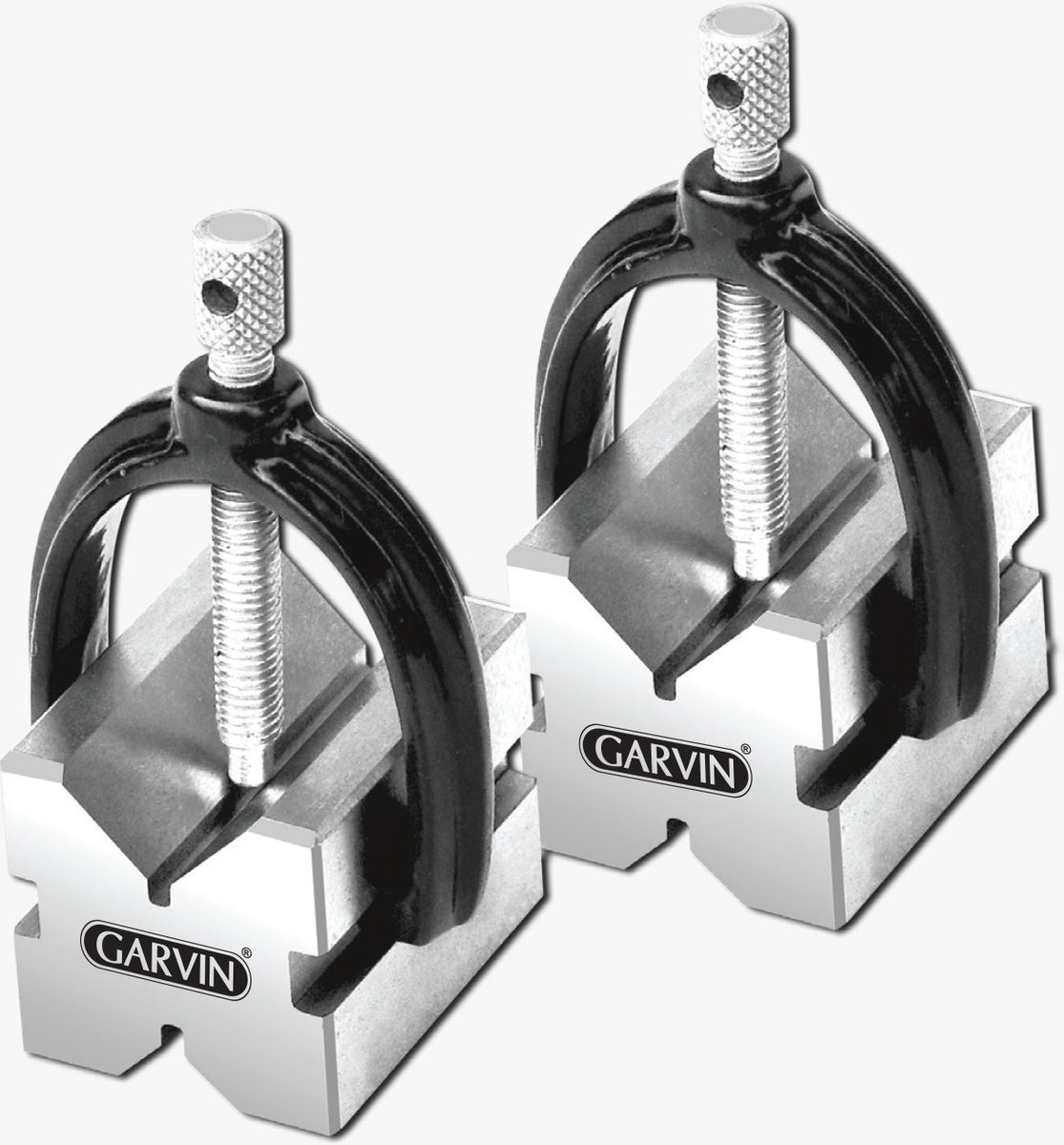 Vee Blocks for Parallel Clamping made of steel with 2 Clamps – KavTak Tools