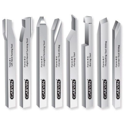 HSS Lathe Turning Tool set of 8 Pcs, Shank size 12 mm – KavTak Tools